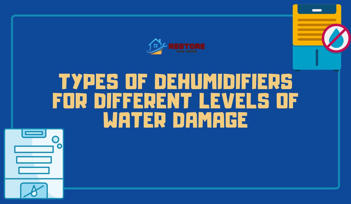 Types of Dehumidifiers for Different Levels of Water Damage